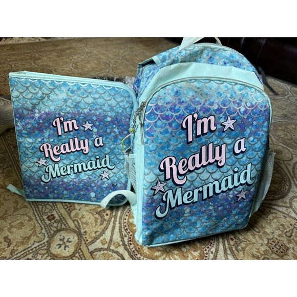 Justice | Jackets & Coats | Justice Mermaid Backpack Reversible Binder ...